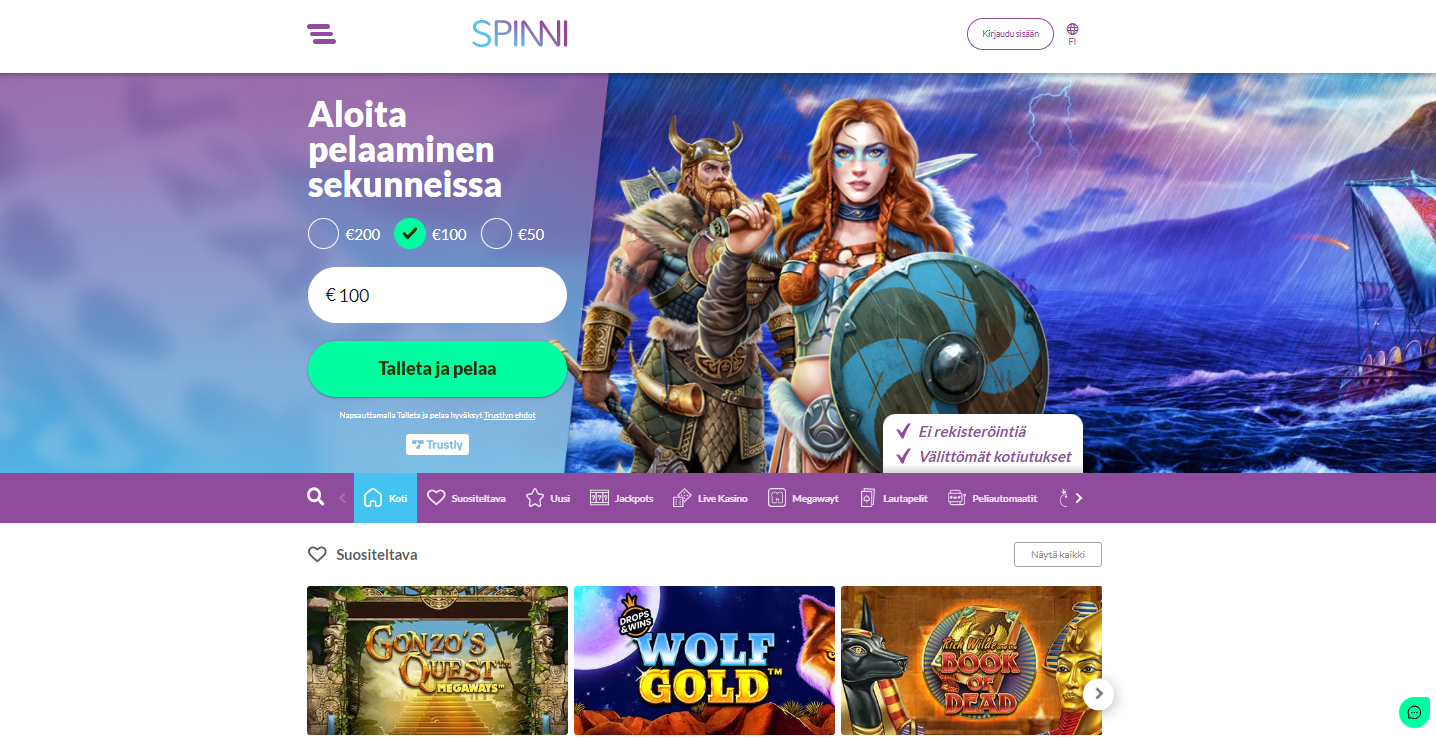 Spinni Casino > Lue arvostelu ja kokemuksia kasinosta!